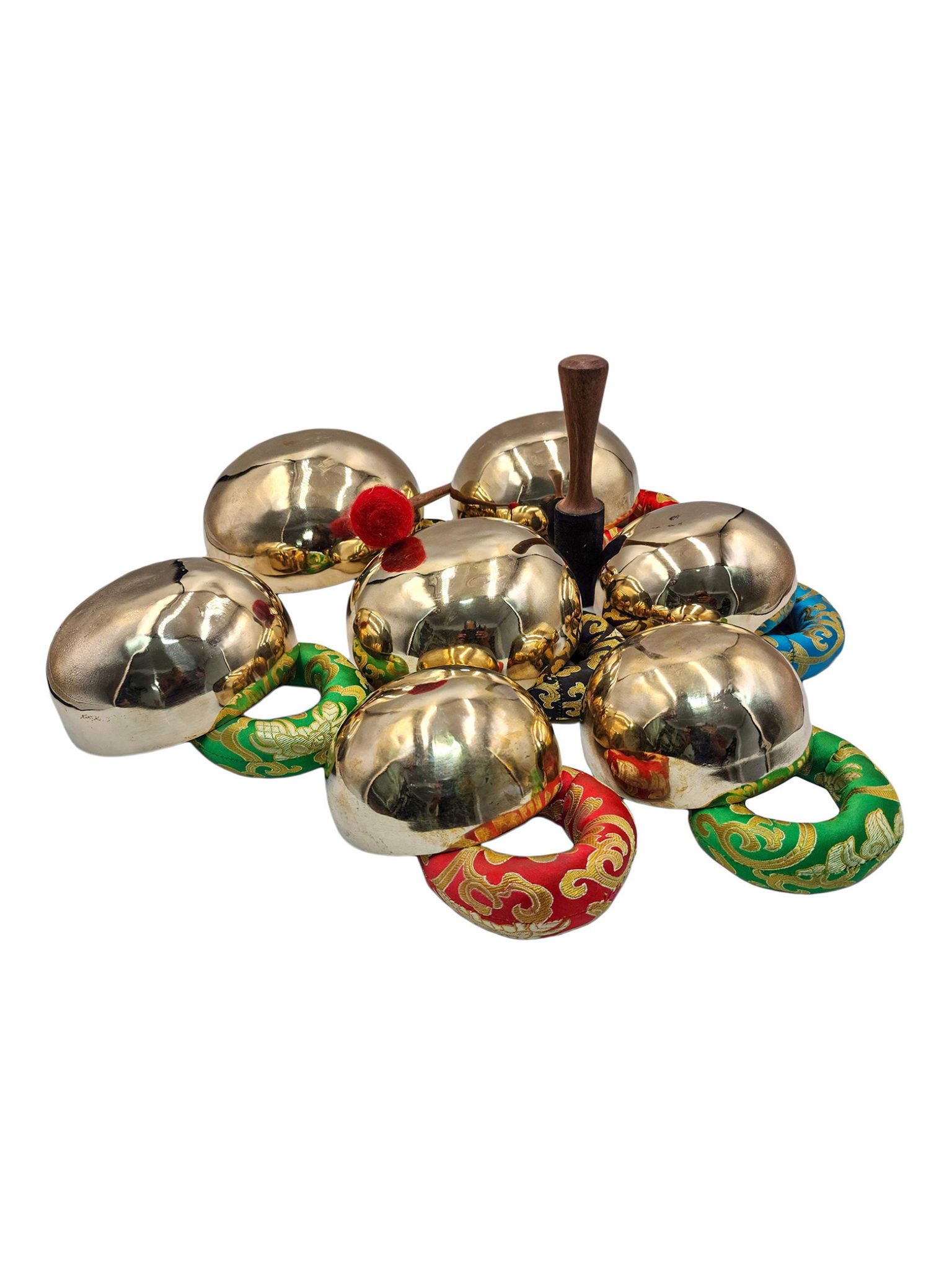 Seven Chakra Singing Bowl Set – Bronze with Glossy Finish – Newa Trade